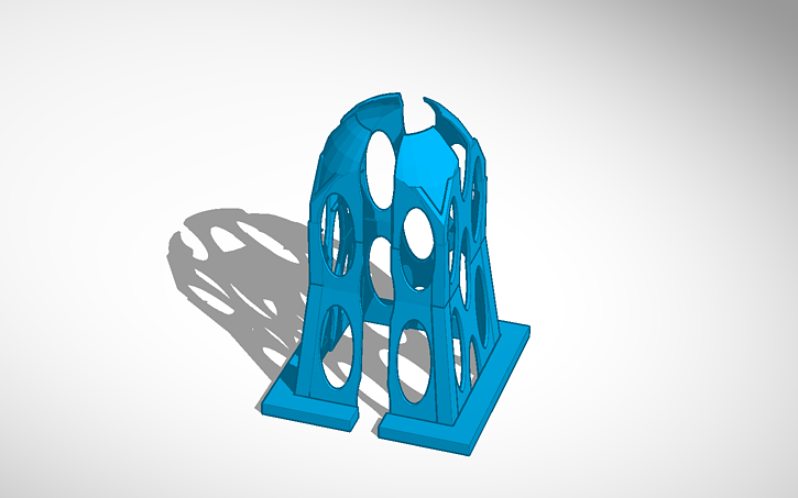 3D design hydroponic root cage 2.0 - Tinkercad