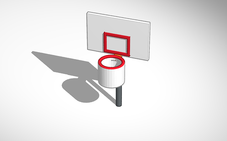 3D design Basketball Hoop - Tinkercad