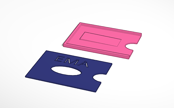 3d Design Porta Badge Tinkercad
