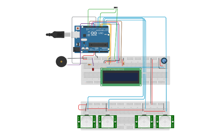 Circuit design Copy of Burglar Alarm System Using PIR Sensor with LCD ...