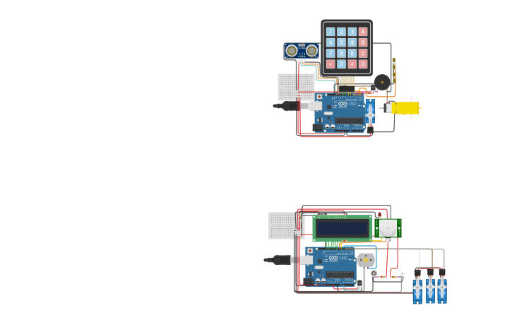 Circuit design Invernadero automatico - Tinkercad