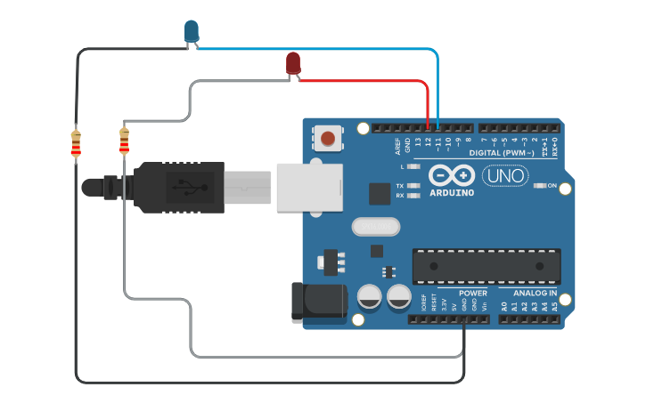 Circuit design IMS robótica Arduino | Tinkercad