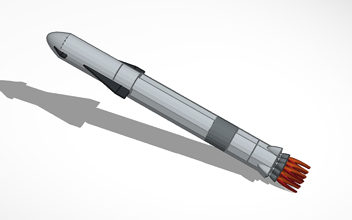 3D design starship - Tinkercad