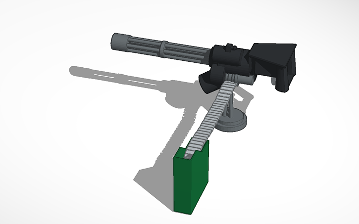3D design M134 Minigun - Tinkercad