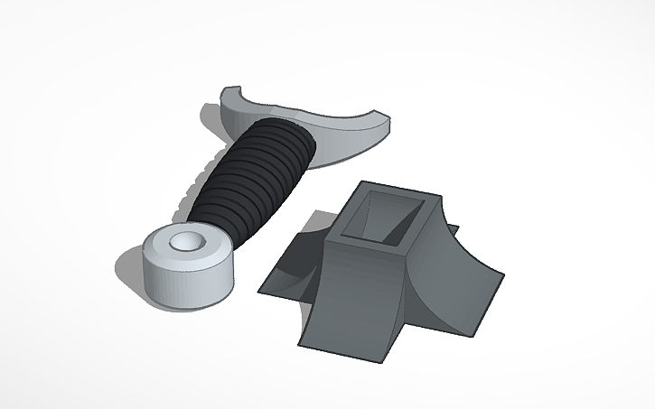 3D design Dagger candle holder - Tinkercad