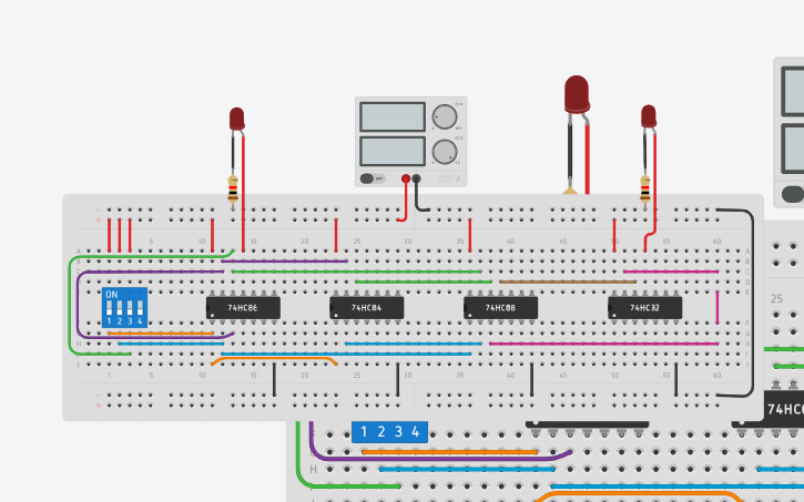 Circuit Design Full Subtractor Using Basic Gates Tinkercad
