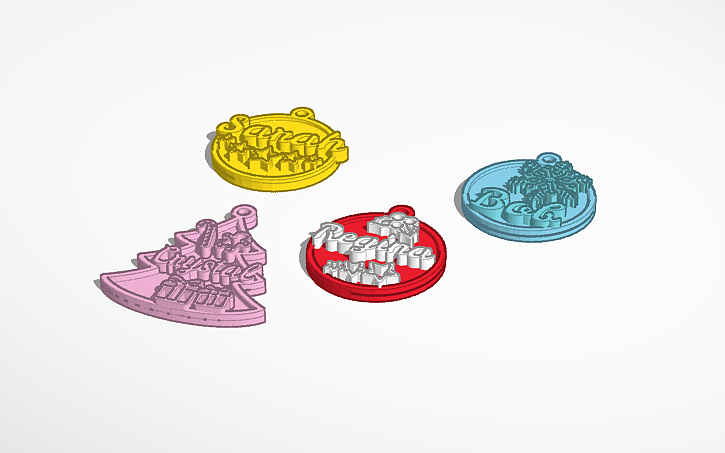 3D design Ornament Template - Tinkercad