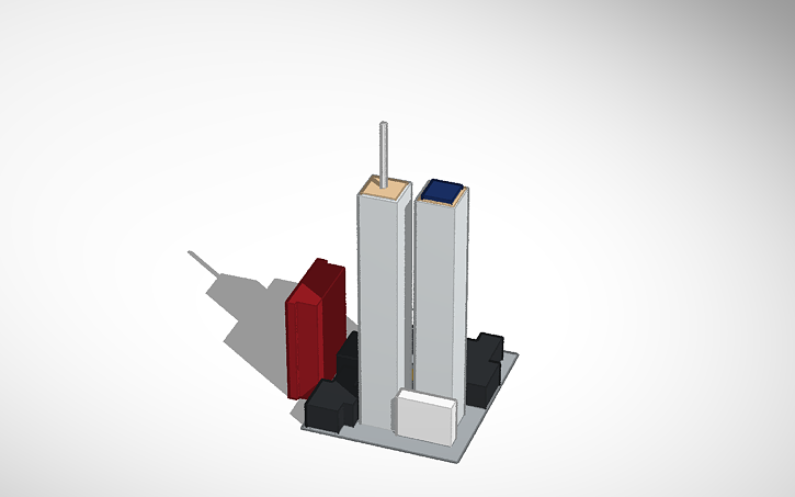 3D design WTC - Tinkercad