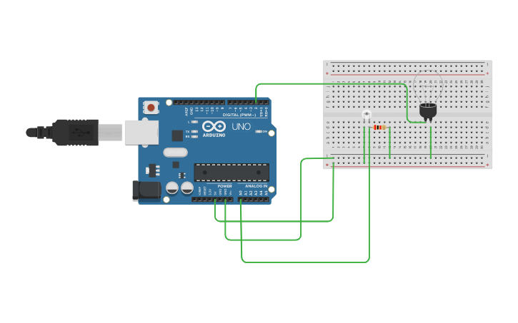 Circuit design Ambient Light Sensor - Tinkercad