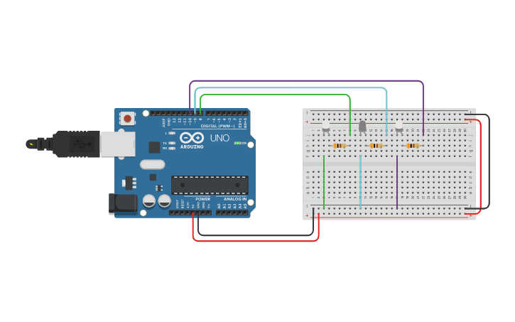Circuit design Desafio 1 | Tinkercad