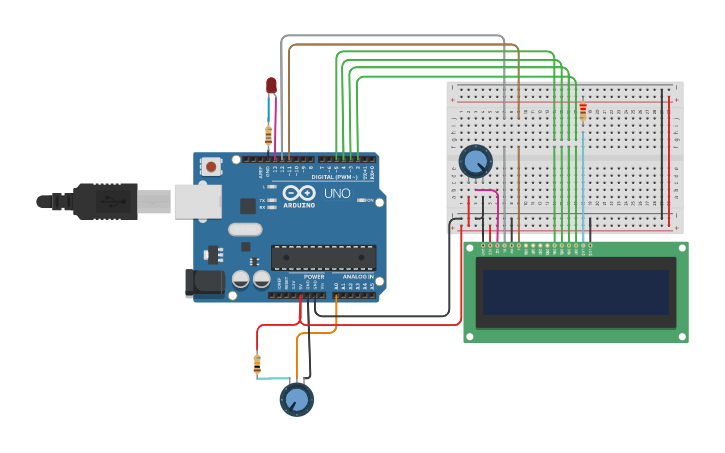 Circuit design NTC (TDC 210) - Tinkercad