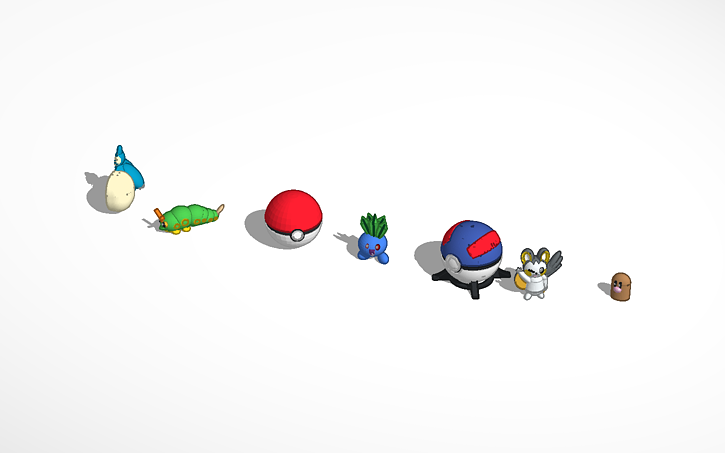 3D design Pokemon - Tinkercad