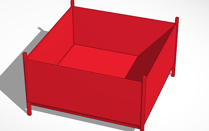 3D design Codefizz Planter box - Tinkercad