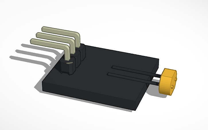 3D design LDR Module KY-018 - Tinkercad