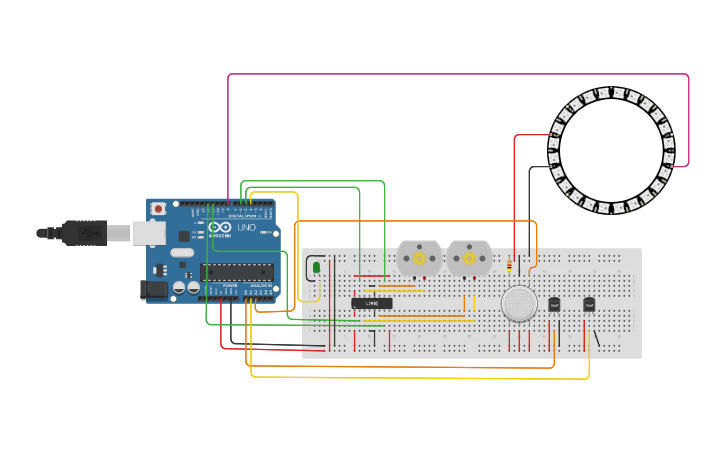 Circuit design Server Monitor TEMP | Tinkercad