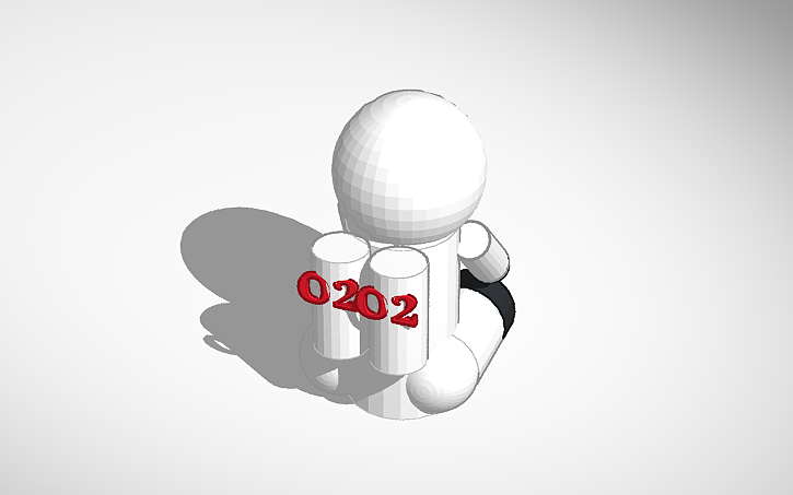 3D design Brave Bored Monkey - Tinkercad