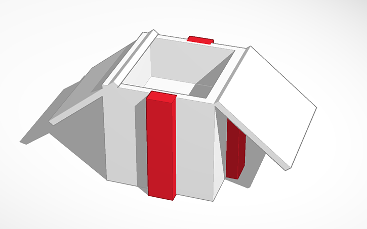 3D design Music box opened - Tinkercad