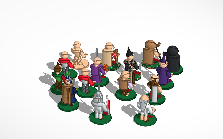 3D design dnd minis - Tinkercad