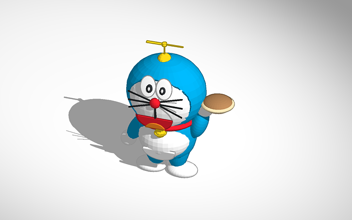 3D design doraemon - Tinkercad