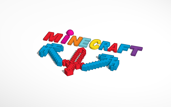 3D design minecraft logo | Tinkercad