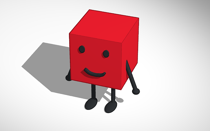 3D design BFB Blocky - Tinkercad