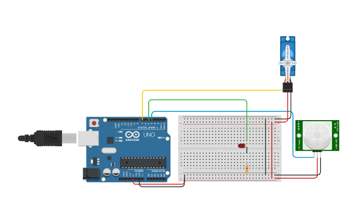 Circuit design simulación de una puerta automática con sensor de ...
