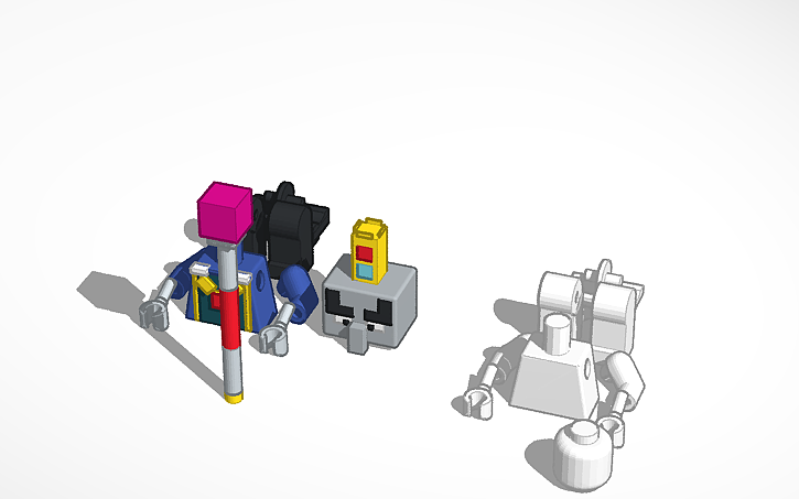 3D design lego minecraft arch-illager - Tinkercad