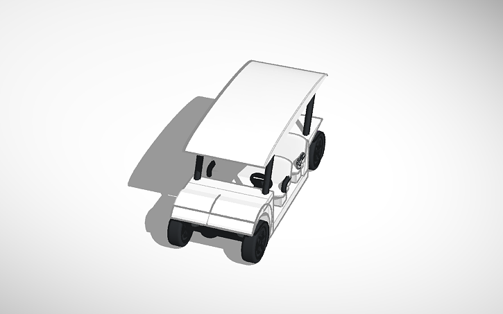 3D design Golf Cart - Tinkercad