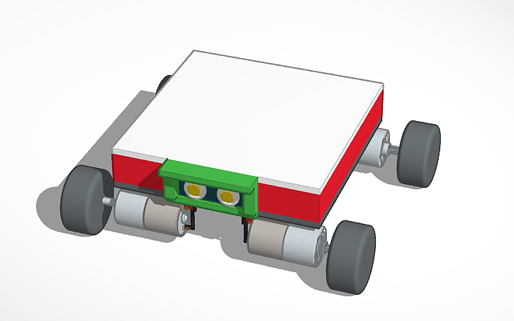 3D design Finals - Distancing Robot Car (Prototype) - Tinkercad