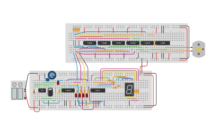 Circuit design proyecto final | Tinkercad