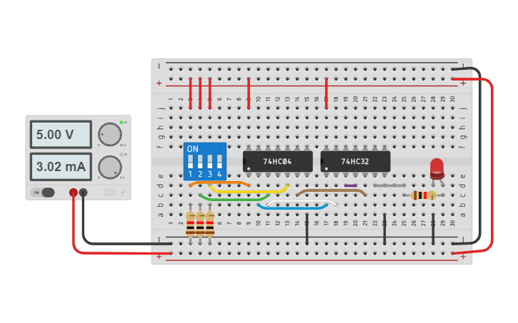 Circuit Design Circuit From Simplified Boolean Expression Tinkercad