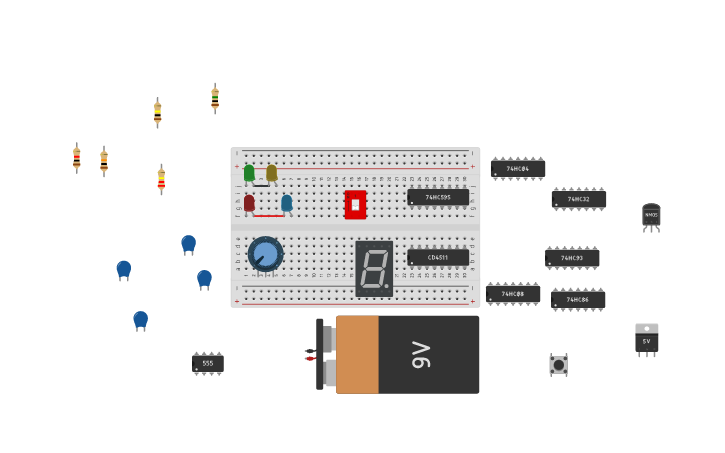 Circuit design Parts Inventory | Tinkercad