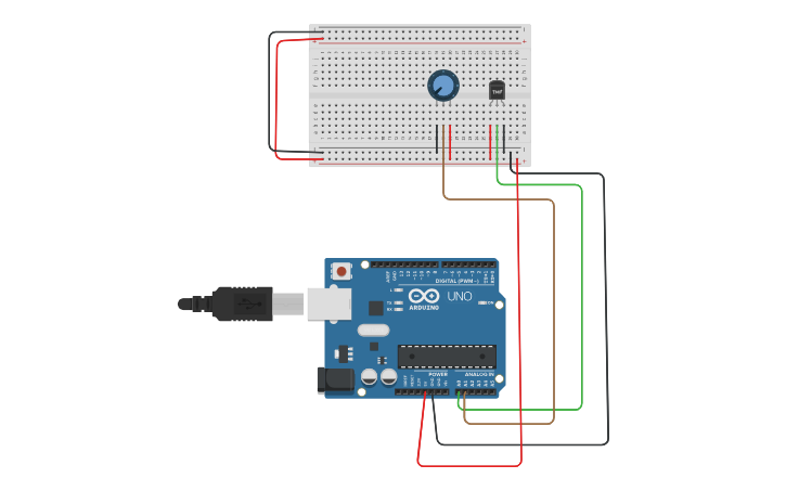Circuit Design Temperature And Humidity Sensor Tinkercad