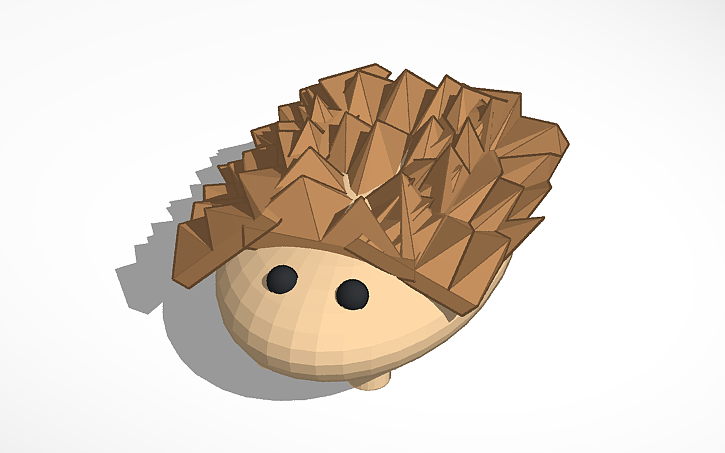 3D design erizo - Tinkercad