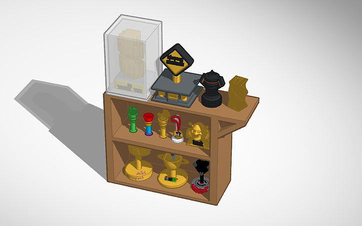3D design Trophy Case V3 - Tinkercad