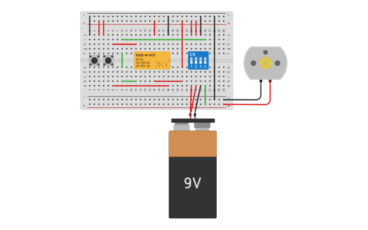 Circuit Design Rele Dpdt Tinkercad