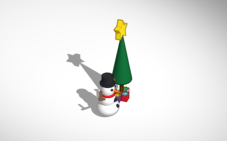 3D design Snowman | Tinkercad