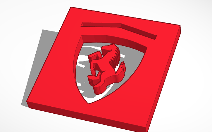 3D design ferrari logo - Tinkercad