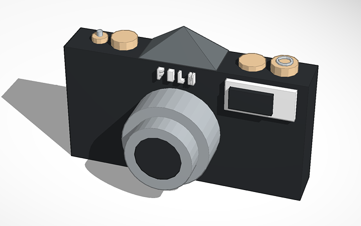 3D design film camera - Tinkercad