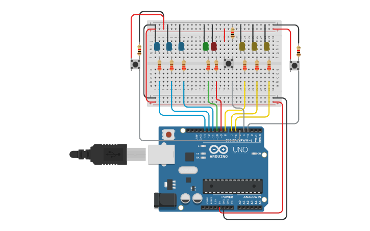 Circuit design ping - Tinkercad