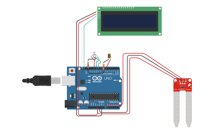 Circuit design Moisture Sensor-By-IamPraveen - Tinkercad