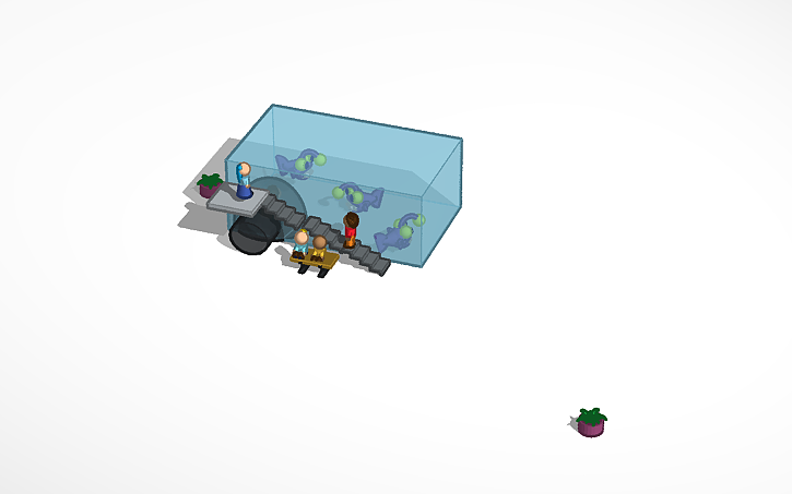 3D design angler fish tank | Tinkercad