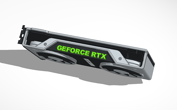 3D design Detailed GeForce RTX 2080 - Tinkercad