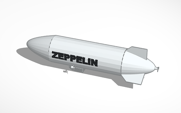 3D design Zeppelin - Tinkercad