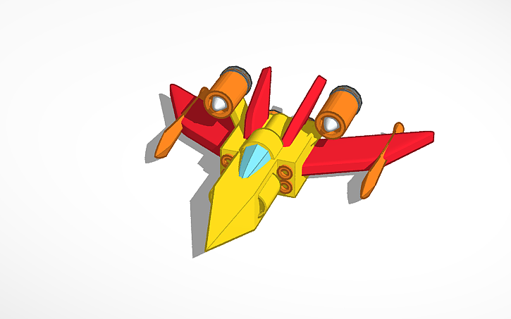3D design Jet Plane | Tinkercad