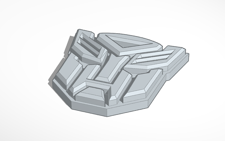 3D design Transformer Logo - Tinkercad