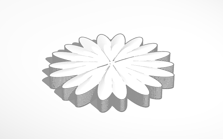 3D design Flower - Tinkercad