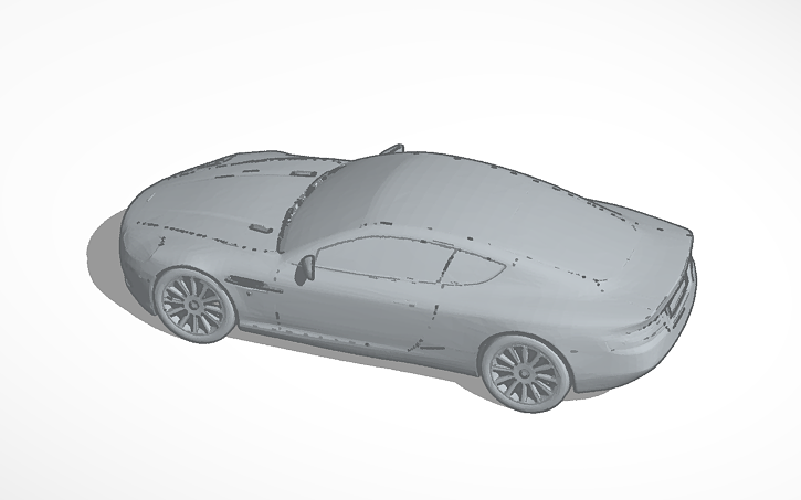 3D design Aston Martin DB9 - Tinkercad