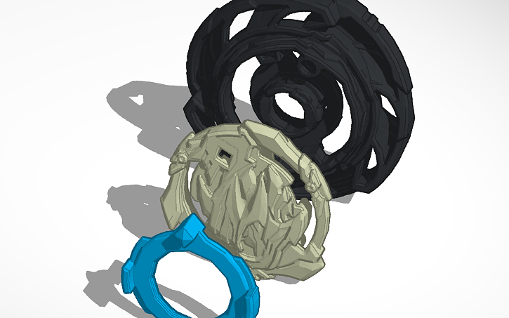 3D design Copy of Beyblade burst Air Knight K4 with level chip - Tinkercad