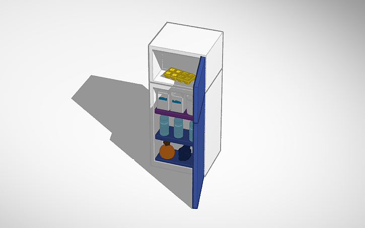 3D design FRIDGE - Tinkercad